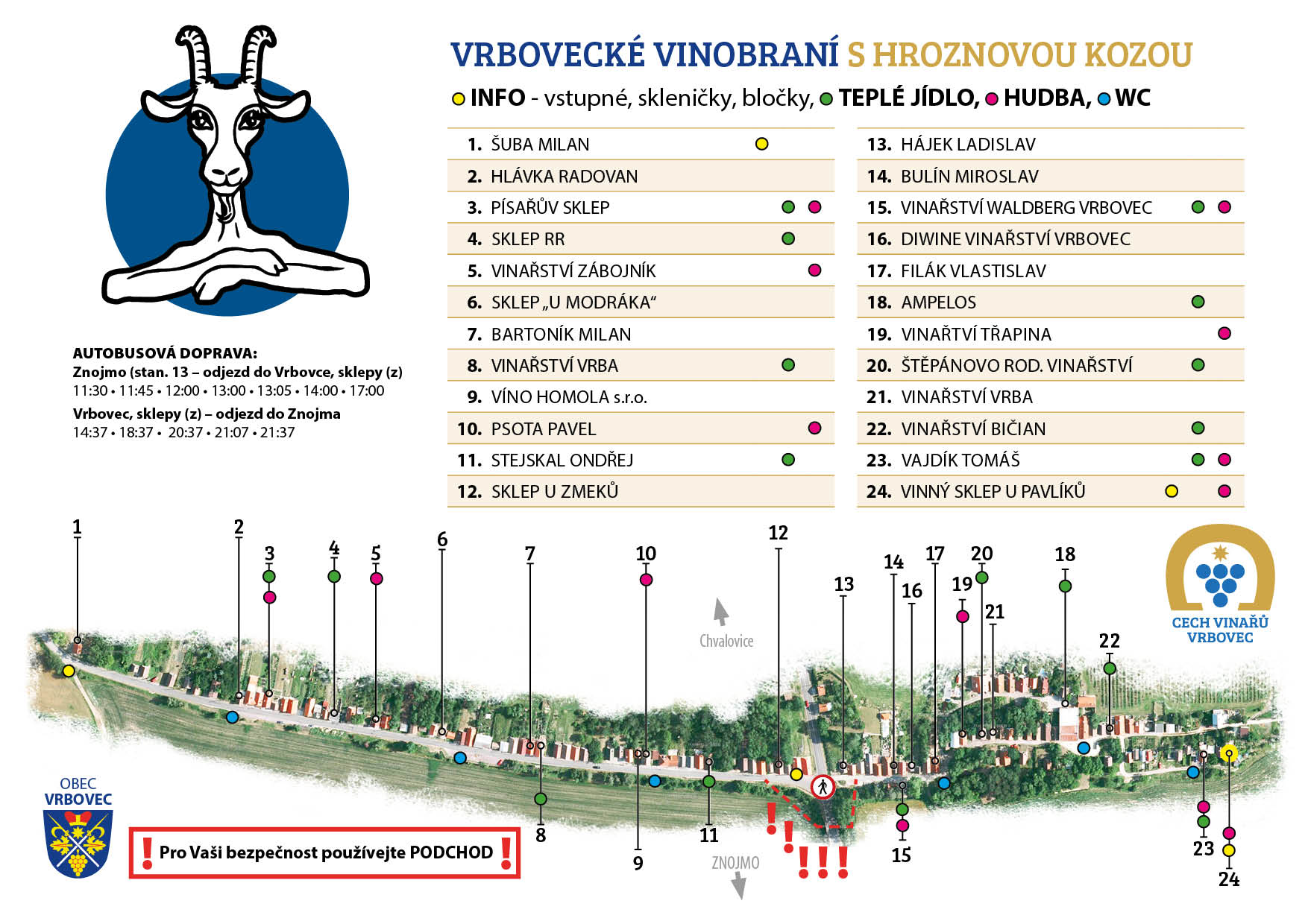 Vrbovecké vinobraní 2019 – Cech vinařů Vrbovec