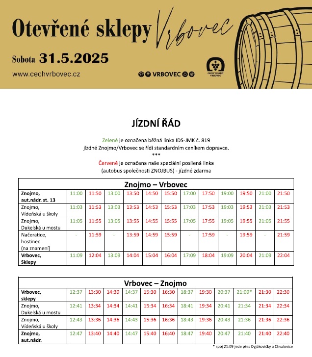 Otevřené sklepy Vrbovec 2025 – Cech vinařů Vrbovec